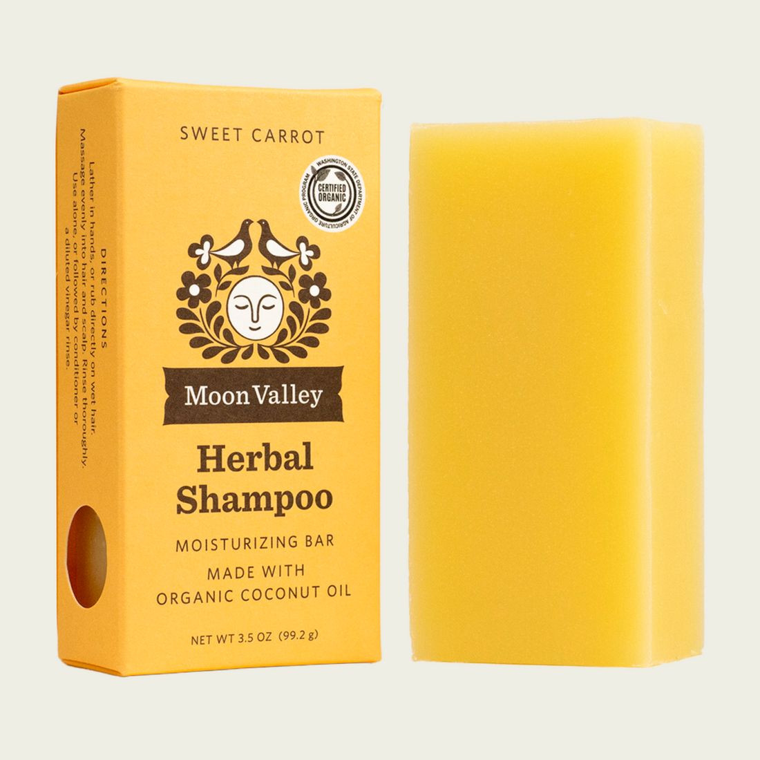 Sweet Carrot Herbal Shampoo Bar – Moon Valley Organics