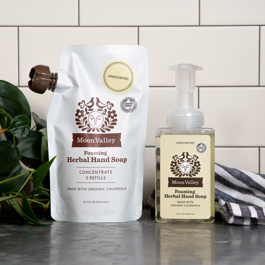 Foaming Herbal Hand Soap Unscented by Moon Valley Organics